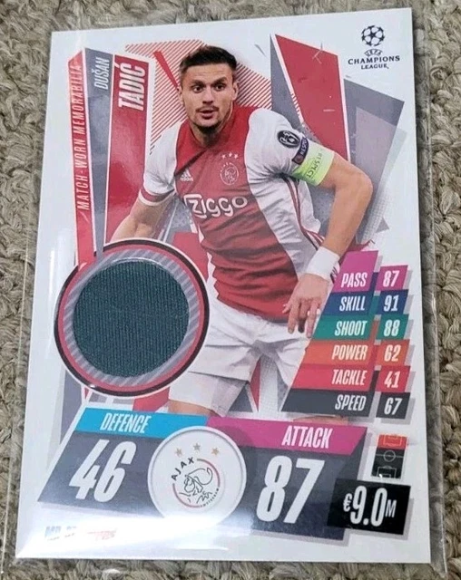 MATCH ATTAX CHAMPIONS League 2020-21 Dusan Tadic Match-Worn Memorabilia Card £11.72 - PicClick UK