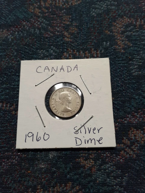 1960 CANADA ELIZABETH II 80% Silver Dime Canadian Coin £5.42 - PicClick UK