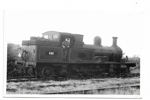 PHOTO UNKNOWN BRITISH 0-6-0 tank steam locomotive no. 488 unknown ...