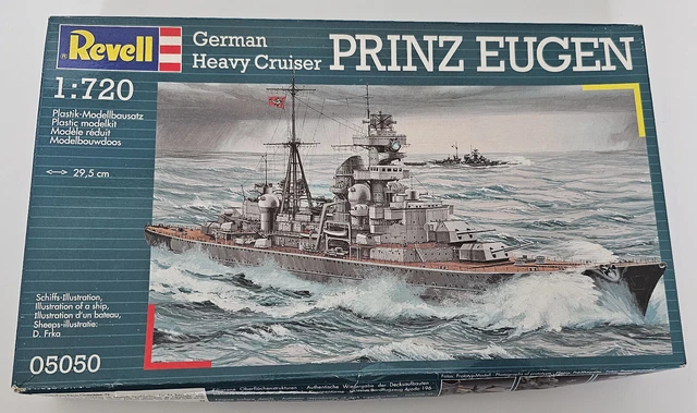 REVELL WW2 GERMAN Heavy Cruiser Prinz Eugen 1/720 Scale Model Kit ...