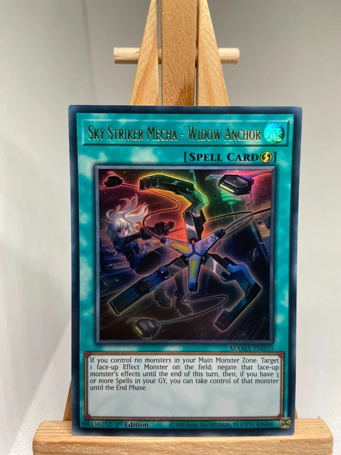 SKY STRIKER MECHA - Widow Anchor - Ultra Rare 1st Edition MAMA-EN010 NM YuGiOh £1.75 - PicClick UK