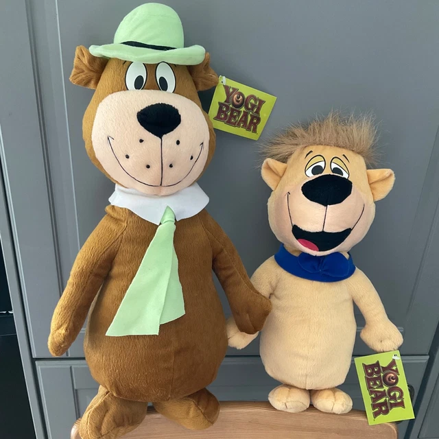 YOGI BEAR & Boo Boo Plush Toys Soft Stuffed Animals with tags 38 & 48cm ...