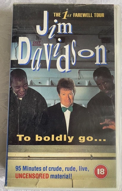 JIM DAVIDSON THE Farewell Tour To Bodly Go Vhs £2.00 - PicClick UK