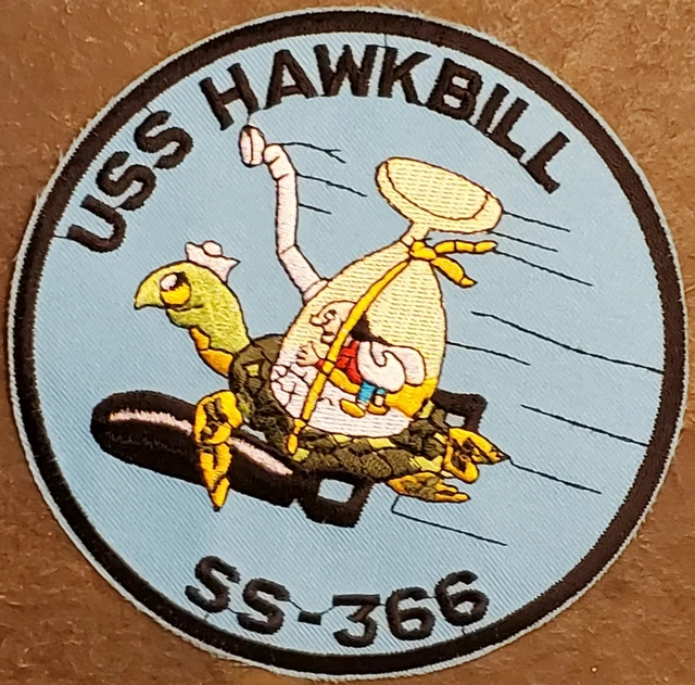 USS HAWKBILL SS-366 SUBMARINE PATCH Balao-class USN NAVY COLOR DRESS ...