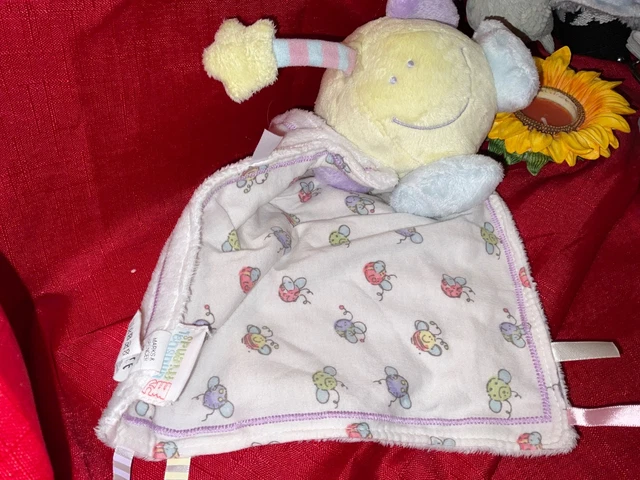 M&S UNUSUAL FRIENDS Rattling Comforter Blankie Blanket Soft Toy soother ...