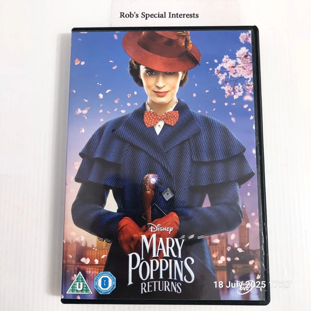MARY POPPINS RETURNS (DVD, 2019, Disney, Emily Blunt, Musical, U, UK) £ ...