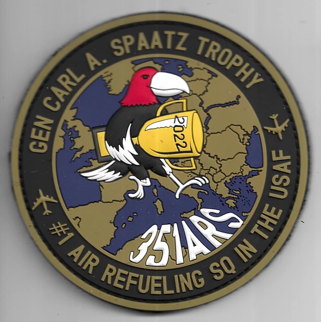 USAF PATCH 351 Ars Spaatz Trophy Raf Mildenhall Us Air Force Squadron ...