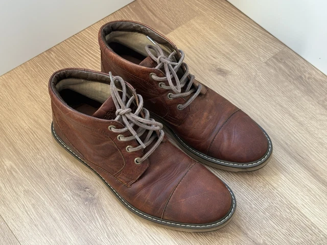 SPERRY TOP SIDER Commander Boot Men 9 Brown Leather Lace Up Chukka ...