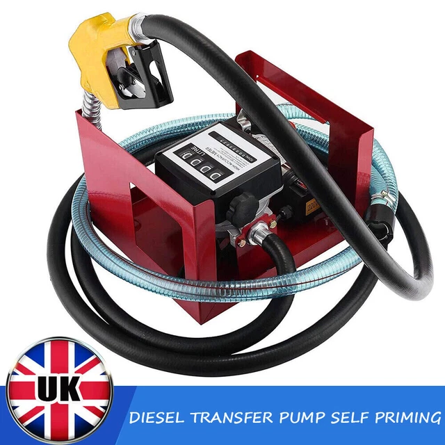 DIESEL TRANSFER PUMP SELF PRIMING EXTRACTOR FUEL OIL ELECTRIC 60L/min ...