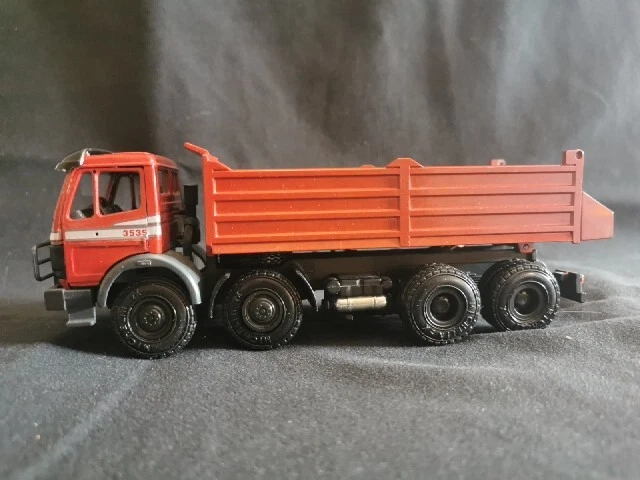 NZG 1/43 MERCEDES Benz 3535 K 8X4/4 Red Tipper Truck Vintage Diecast ...