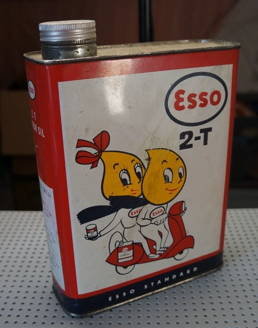 ANCIEN BIDON HUILE ESSO 2-T rare EUR 120,00 - PicClick FR