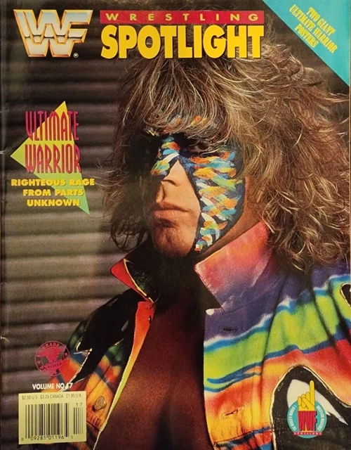 WWF SPOTLIGHT MAGAZINE Volume 17 - The Ultimate Warrior *HAS POSTERS* £ ...