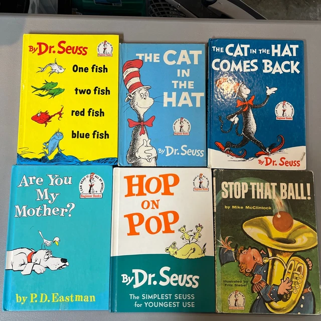 DR. SEUSS READ along Books, Set Of 6, (Hardcover) 1957/58 $12.59 - PicClick