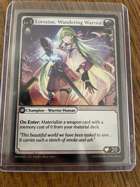 CARTE C GRAND Archive TCG Lorraine Wandering Warrior DEMO22 EN-002 EUR 22,68 - PicClick FR