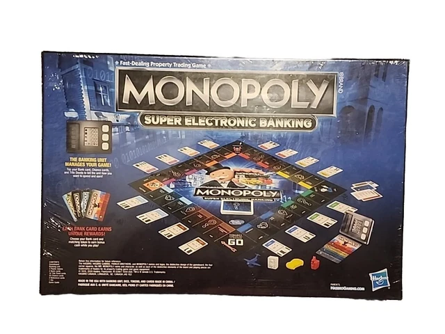 HASBRO MONOPOLY SUPER Electronic Banking Board Game NEW Sealed Family ...