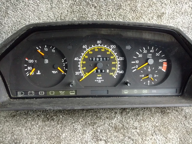 MERCEDES W124 E Class Instrument Cluster Speedo Speedometer 1245437621 ...