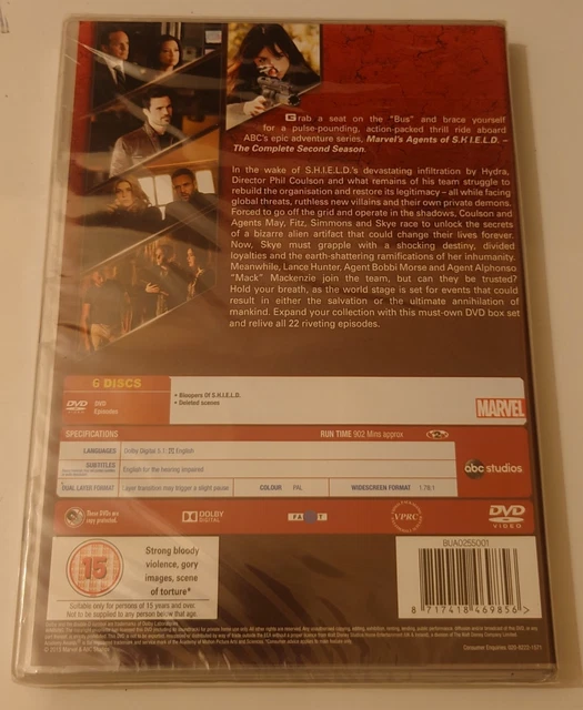 MARVEL AGENTS OF Shield, The Complete Second Season £7.59 - PicClick UK