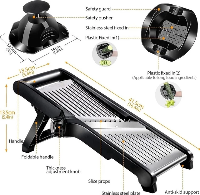 PROFESSIONAL MANDOLIN SLICER Vegetable Cutter Food Fruit Chopper Gretar ...