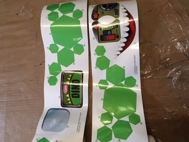 LITTLE TIKES SPARE Part Stickers for Dino Coupe Car NEW Full Stickers £ ...