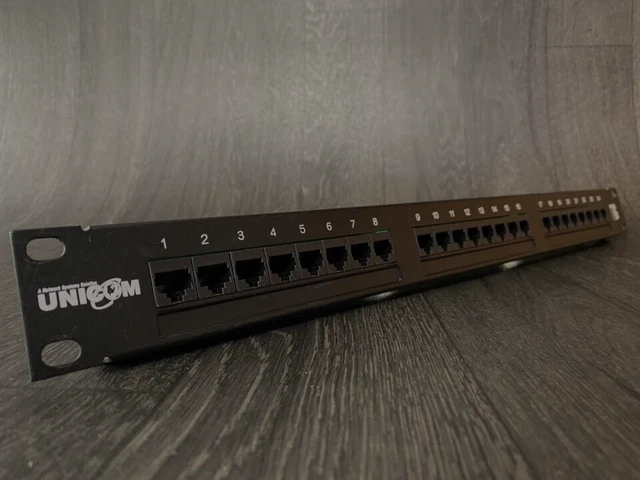 UNICOM ENHANCED C5 24 Port Patch Panel T568A/B $25.00 - PicClick