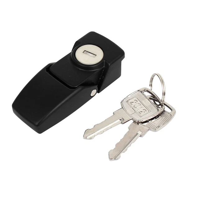 CABINETS BOXES CASES Security Plastic Toggle Hasp Latch Lock Black w 2 ...