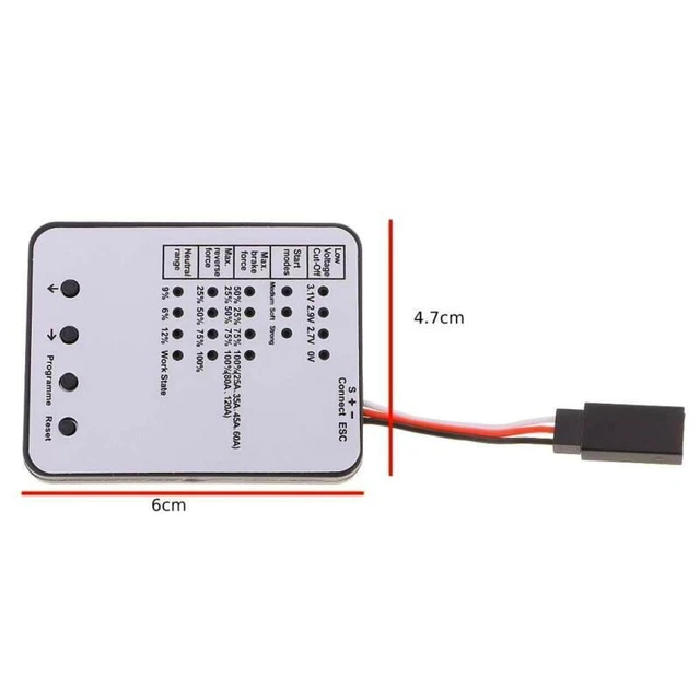 RC LED PROGRAM Card for Electronic Speed Controller ESC Model EUR 11,46 ...