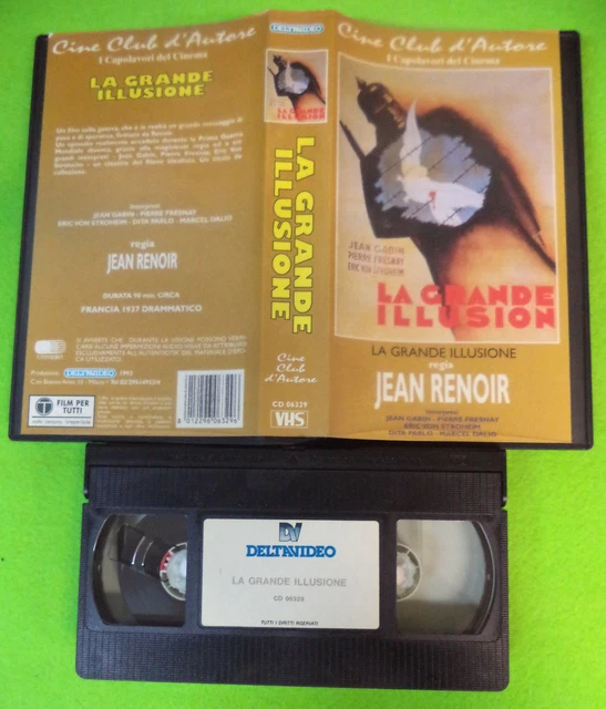 VHS FILM LA GRANDE ILLUSIONE 1993 Jean Renoir DELTAVIDEO CD 06329 (F194 ...