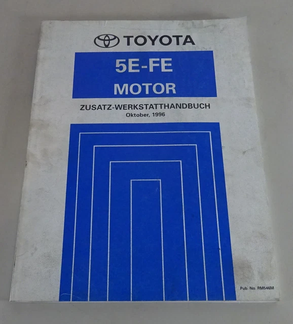 WORKSHOP MANUAL TOYOTA 5E-FE 1,5l Motor for Tercel L50, Paseo EL54 By 10/1996 £15.96 - PicClick UK