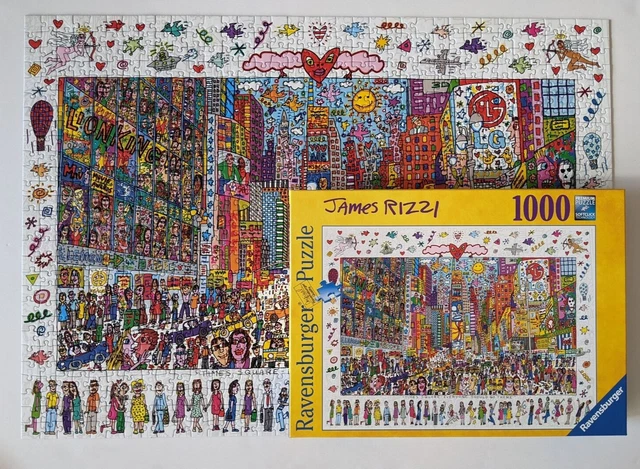 PUZZLE JAMES RIZZI - New York - Times Square - komplett 1000 Teile ...