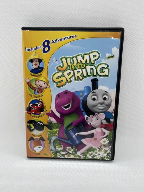 JUMP INTO SPRING (Kids DVD, 2011) Barney, Thomas The Train, Bob The ...