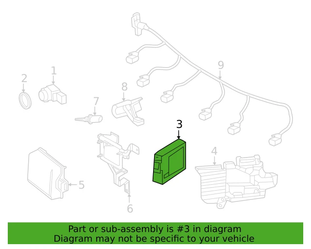 CAPTEUR RADAR ORIGINE Mercedes Benz EQE AMG EQE 500 EQE 350 2023-2024 ...