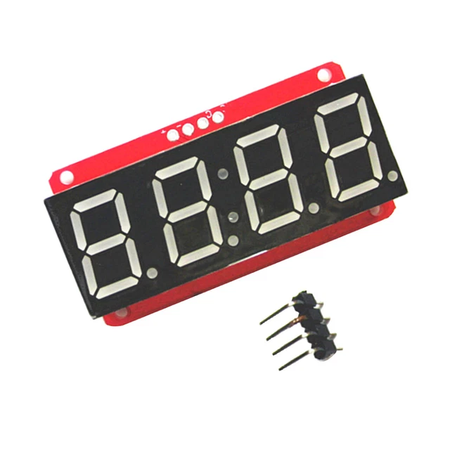 4 DIGIT 7-SEGMENT 0. LED Display Module HT16k33 I2C For £6.35 - PicClick UK