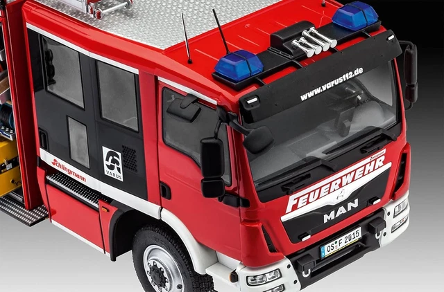 STRAŻ POŻARNA MAN TGM/Schlingmann HLF 20 VARUS 4x4 - Revell 07452 skala ...