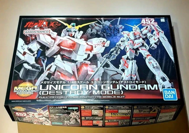 BANDAI MEGA SIZE Model Gundam UC Unicorn Gundam Destroy Mode 1/48 Model ...