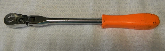 MATCO TOOLS 3/8& Drive Orange Hard Handle Flex Head Reversible Ratchet ...
