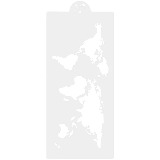 WORLD MAP STENCIL for Cakes Stencils Decorating DIY Baking Mold £7.28 ...
