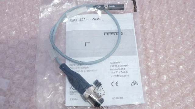 FESTO PROXIMITY SWITCH SMT-8M-PS-24V-K-0.3-M12 543869 OVP, new £14.26 ...