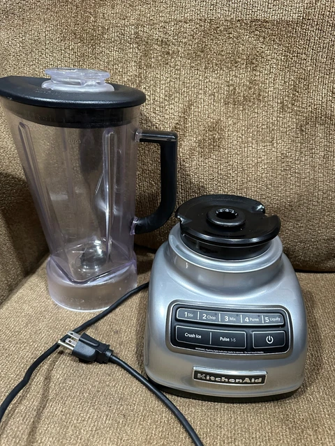 KITCHENAID KSB1575MC 5-SPEED Diamond Heavy Duty Blender Silver 60 oz ...
