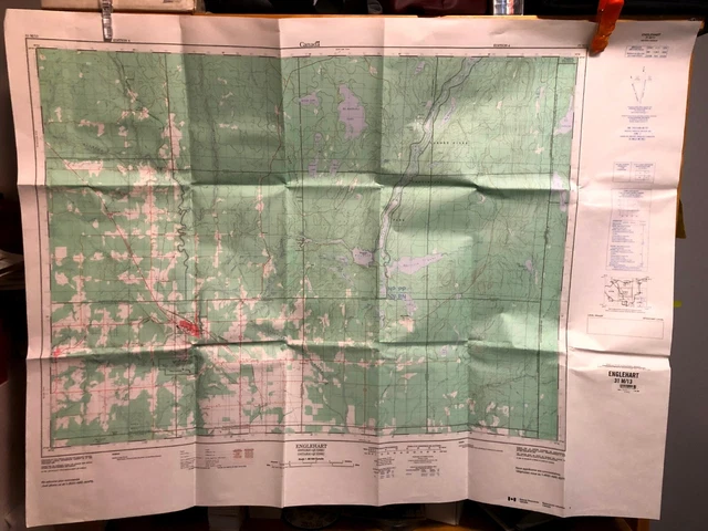 ENGLEHART AREA TIMISKAMING Northern Ontario Topo Topographical Map 1996 ...
