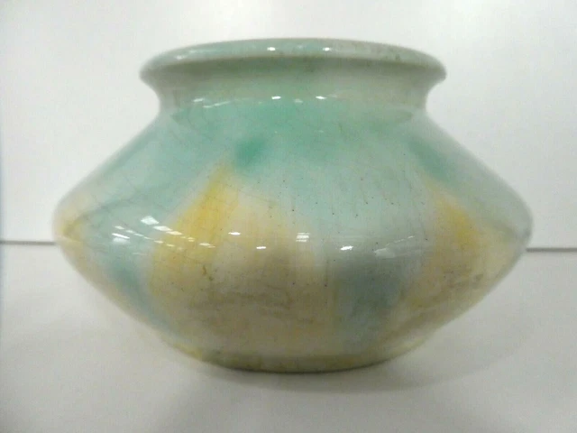 VINTAGE AUSTRALIAN Pottery Drip Glaze Vase Pot Art Deco Cornwell ...