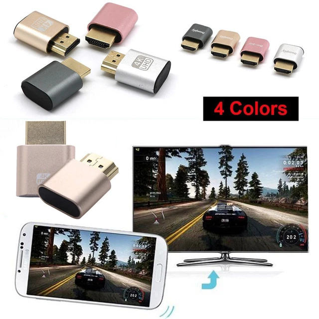 HEADLESS GHOST VIRTUAL Display Emulator Adapter DDC EDID Dummy Plug ...