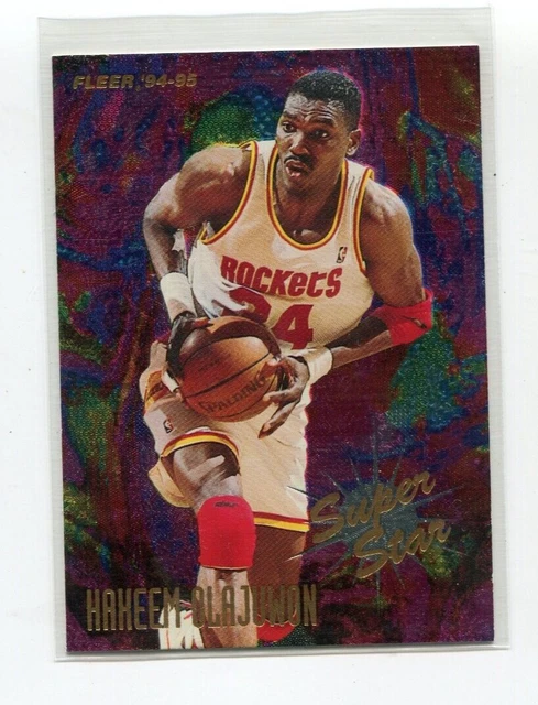 HAKEEM OLAJUWON HOUSTON Rockets 1994-95 Fleer Superstar Basketballkarte ...