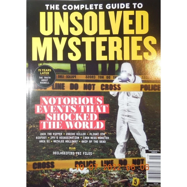 JACK THE RIPPER unsolved mysteries ZODIAC bigfoot AREA 51 flight 370 LOCH NESS £8.04 - PicClick UK