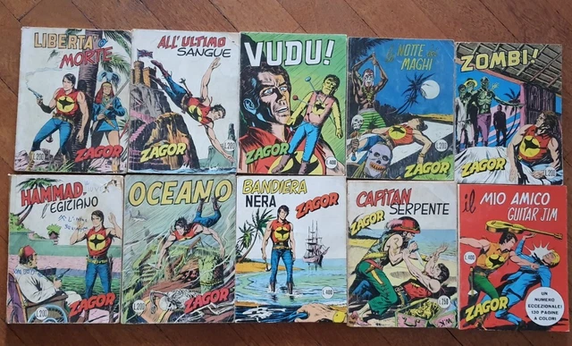 ZAGOR ZENITH 142-143-145-146-147-148-150 Scritta Rossa 93-98-100 1973/78 EUR 30,00 - PicClick IT