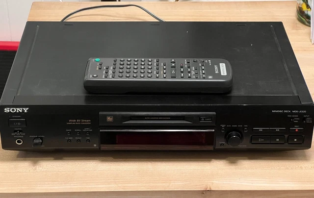 SONY MINIDISC DECK W/ Remote — Tested/Working — MDS-JE520 £139.64 ...