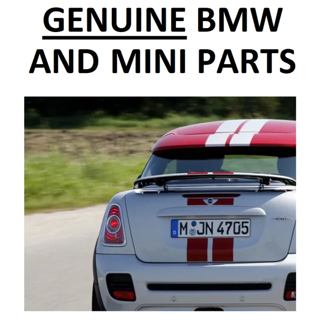 VÉRITABLE MINI COUPÉ R58 Rouge Rayure Set Spoiler Hayon Milieu Rear ...
