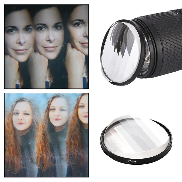 PRISM FILTER PHOTOGRAPHY Special Effects Kaleidoscope X Split F Lens ...