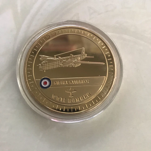 RAF SHORT STIRLING 24ct Gold-Plated Proof Coin/Medal £21.45 - PicClick UK