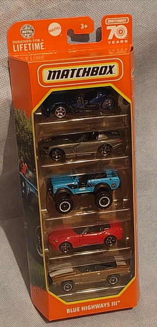 MATCHBOX CARS. BLUE Highways III , 5 Pack. New Collectable Toy Model ...