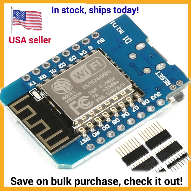 D1 MINI NODEMCU Lua WIFI IoT ESP8266 CH340 board compatible with ...